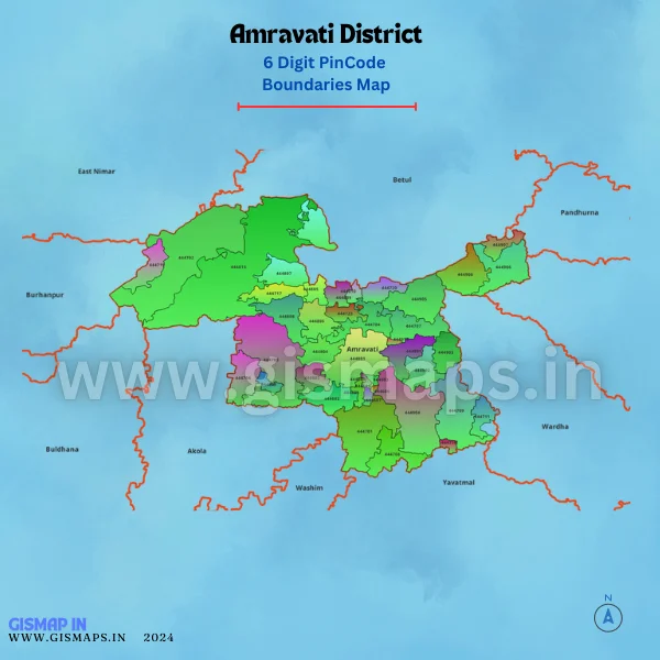 Amravati District Pincode Maps
